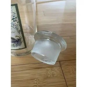 Art | Vintage Medical Apothecary Stoppered Jar Bottle Clear Glass 100ml ...